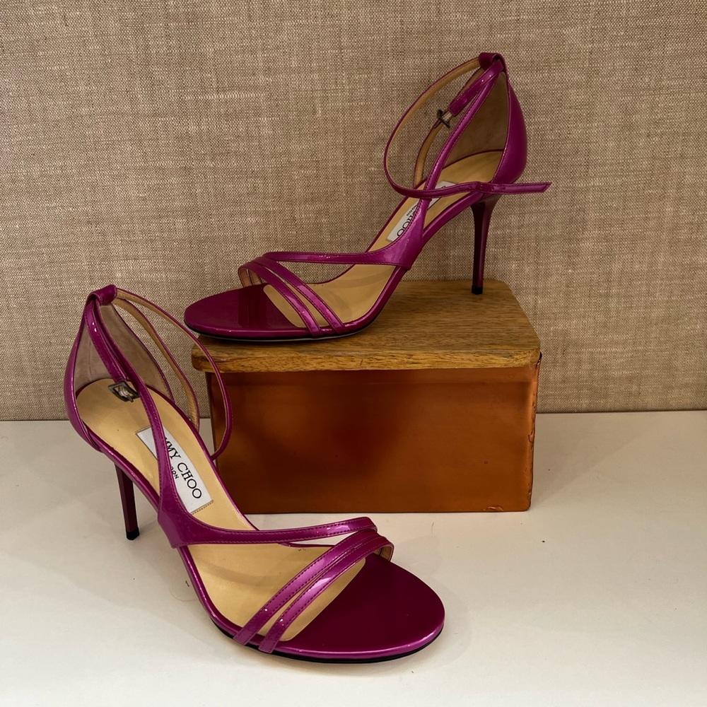 Jimmy Choo - Shiny Enamel Patent “Jazz Berry” - Size … - Gem